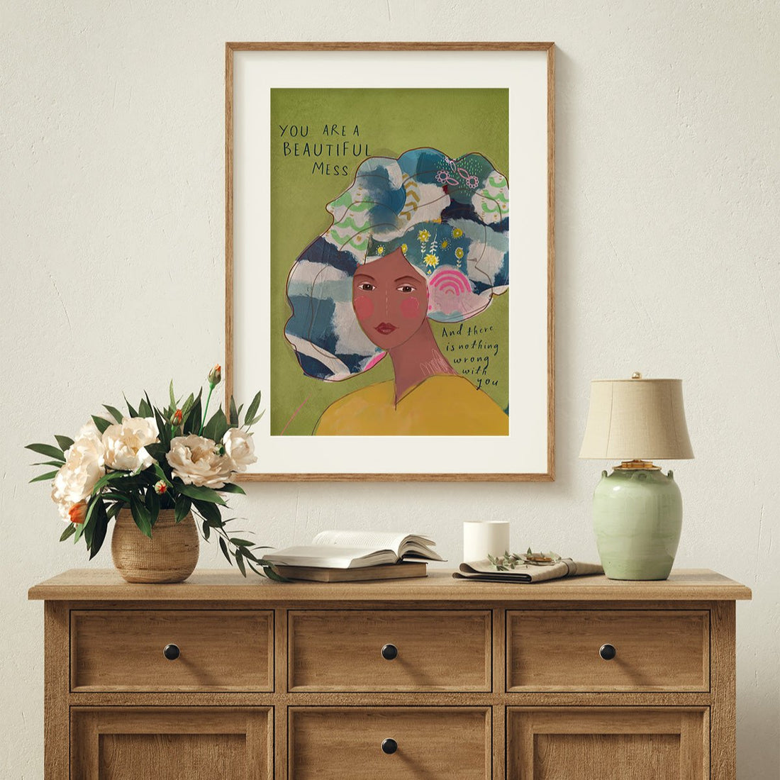 Beautiful Mess - Art Print by Kelly Rae Roberts
