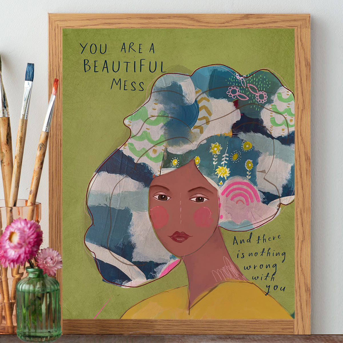 Beautiful Mess - Art Print by Kelly Rae Roberts