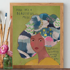 Beautiful Mess - Art Print by Kelly Rae Roberts