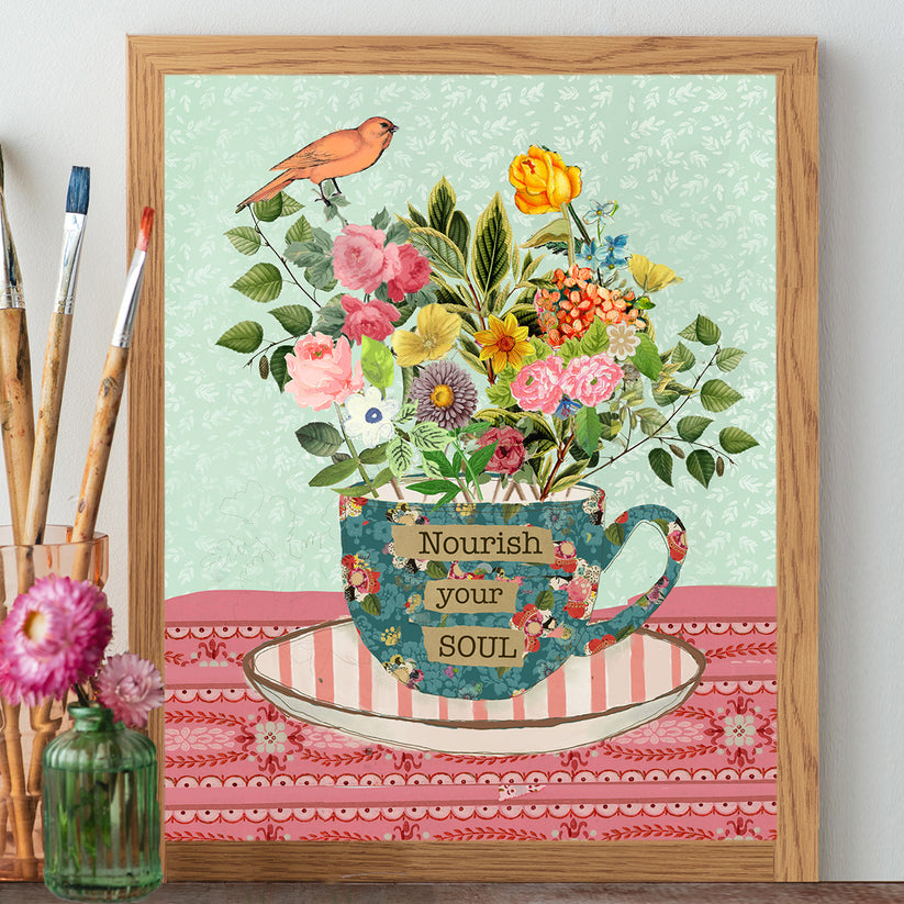 Nourish Your Soul - Art Print by Kelly Rae Roberts