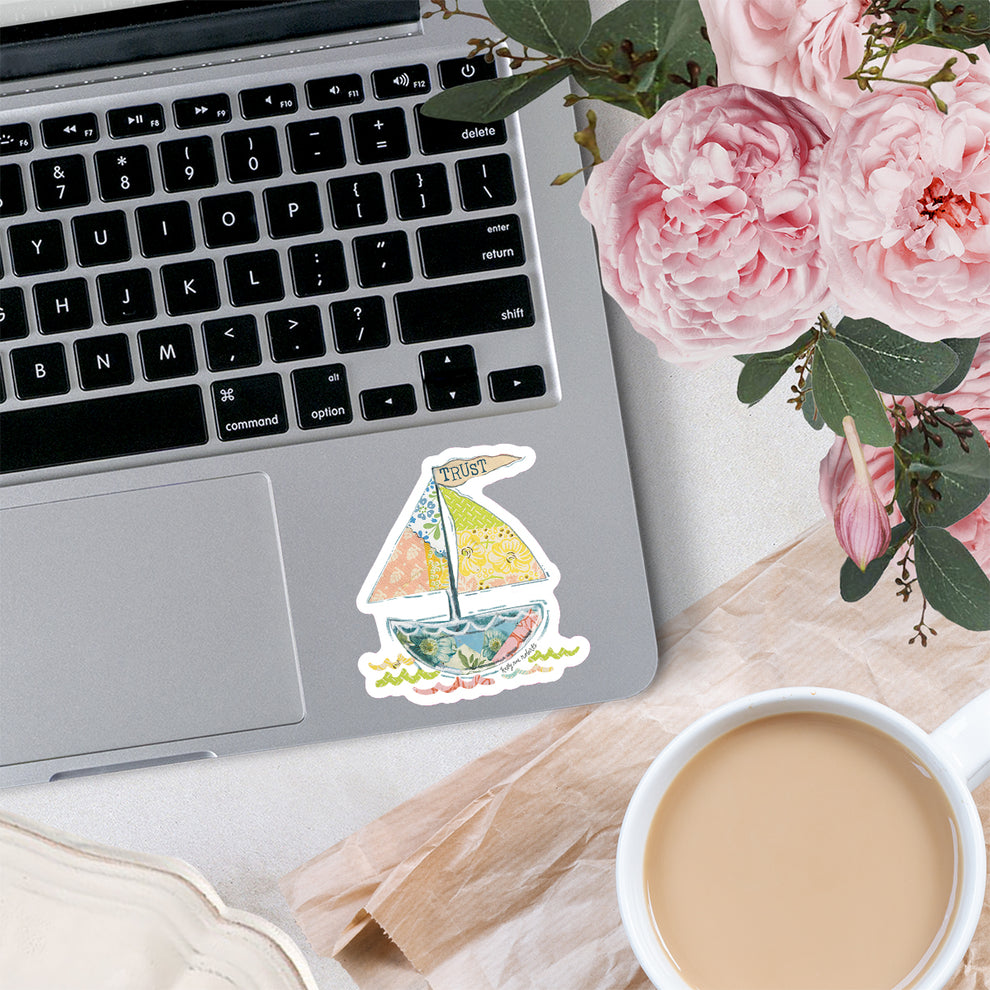Trust Sailboat - Sticker – Kelly Rae Roberts