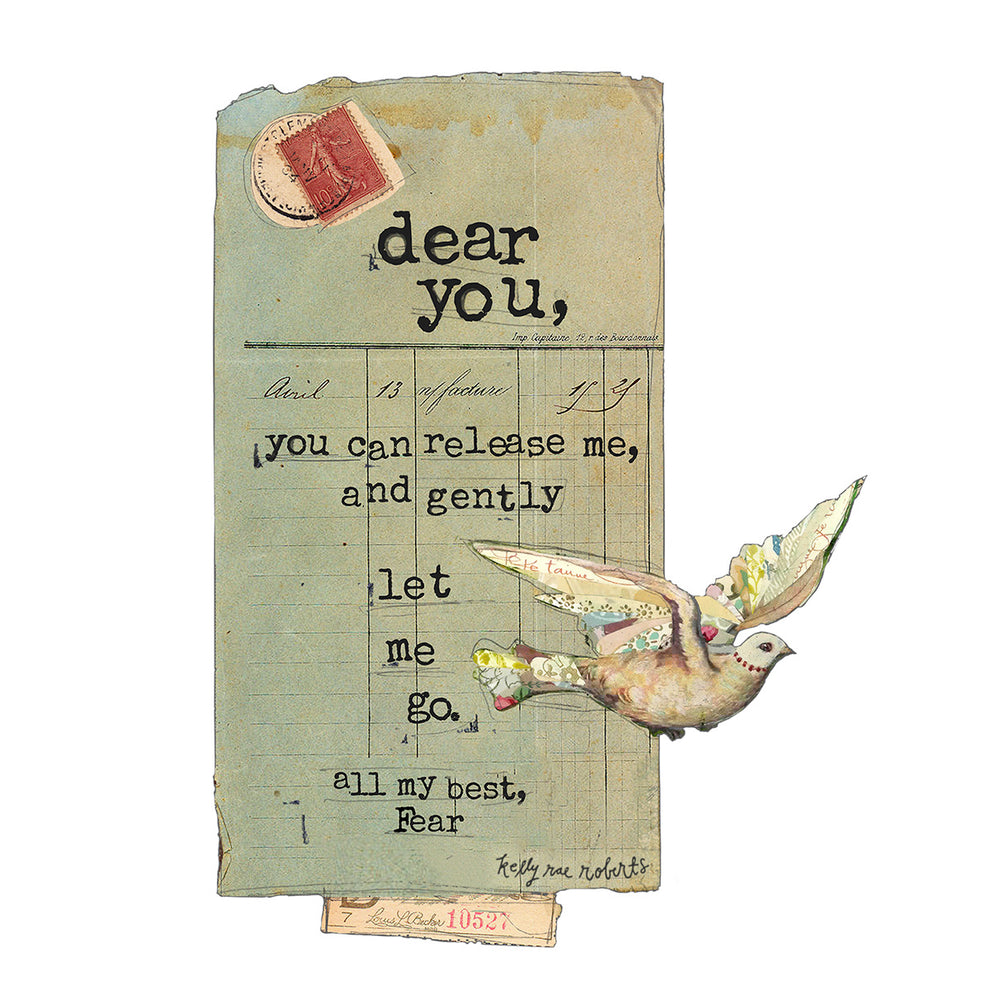 All My Best, Fear - Sticker by Kelly Rae Roberts