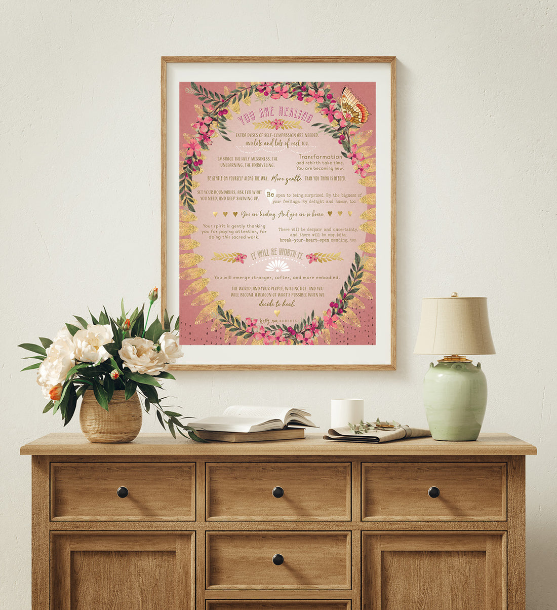 You Are Healing Manifesto by Kelly Rae Roberts